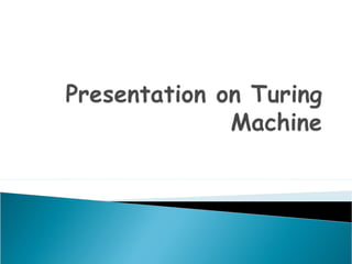 Turing Machine | PPT