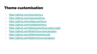 Tmux sincere love for terminal sessions. Tmux Plugins.pptx