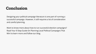 Top 5 Key Political Campaign Literature Types And Best Practices.pptx