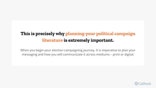 Top 5 Key Political Campaign Literature Types And Best Practices.pptx