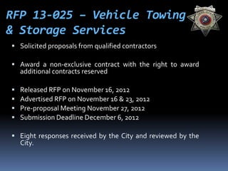 Vehicle Towing and Storage Services | PPTX