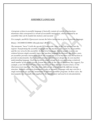 Micro Assembler | PDF