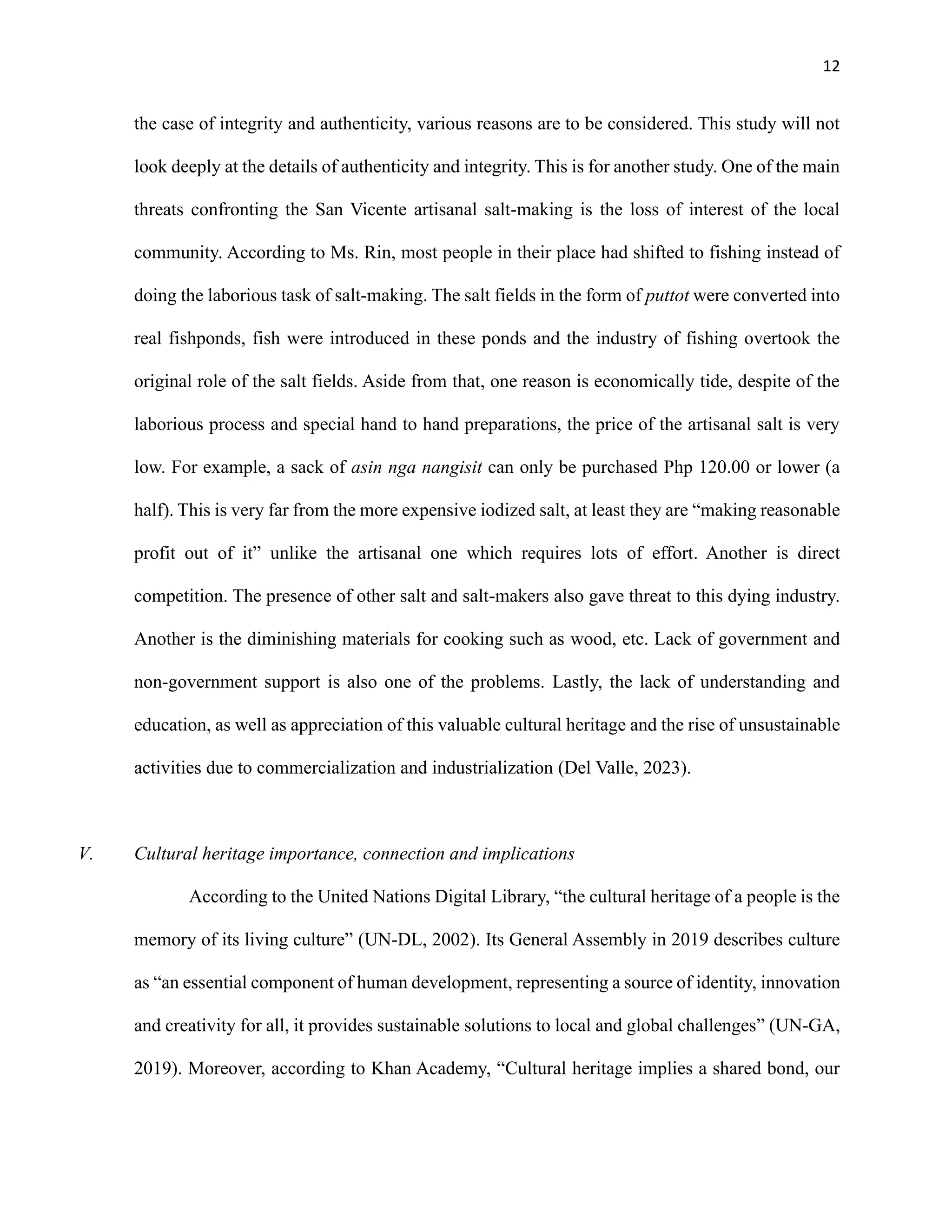 THE ARTISANAL SALT OF SAN VICENTE, ILOCOS SUR: A CASE STUDY | PDF