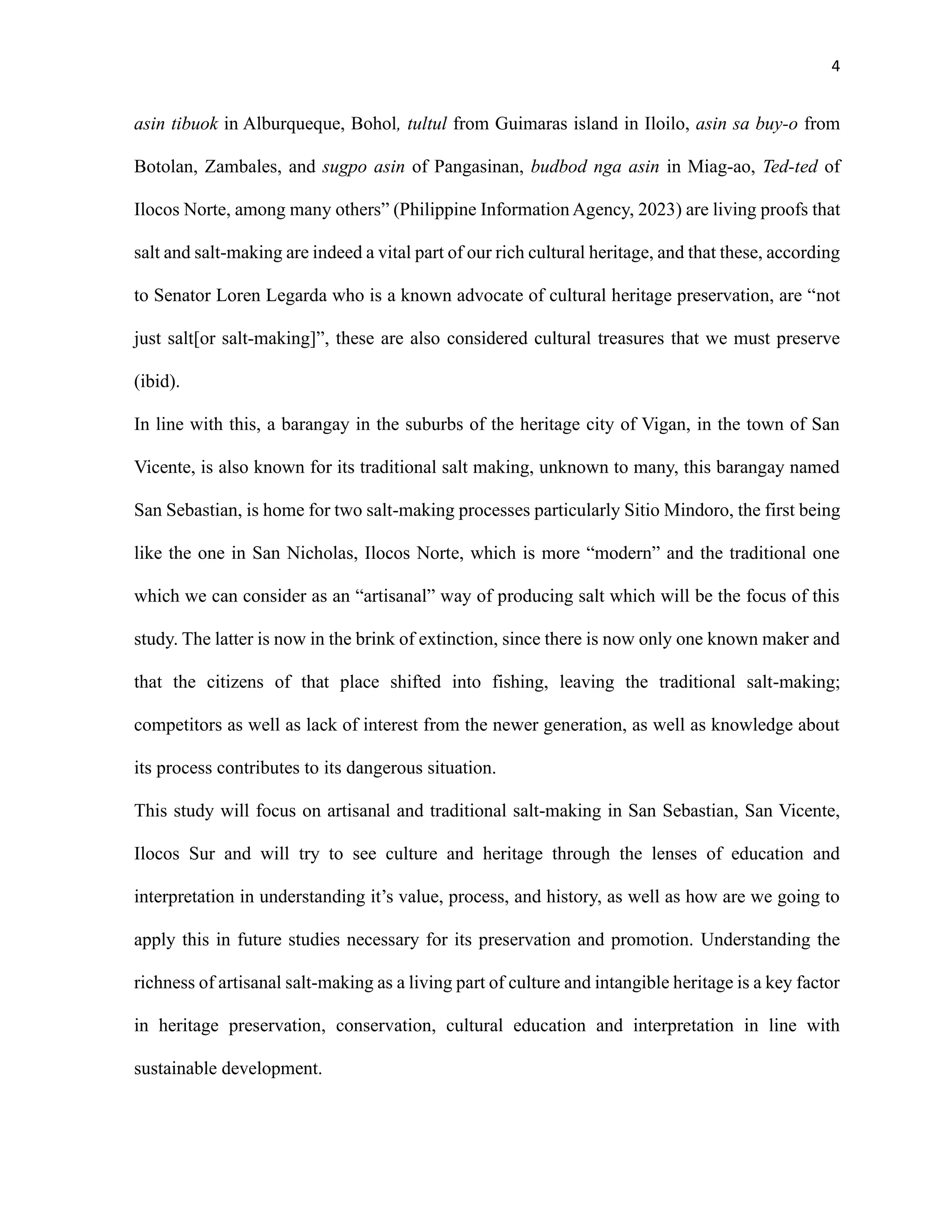 THE ARTISANAL SALT OF SAN VICENTE, ILOCOS SUR: A CASE STUDY | PDF