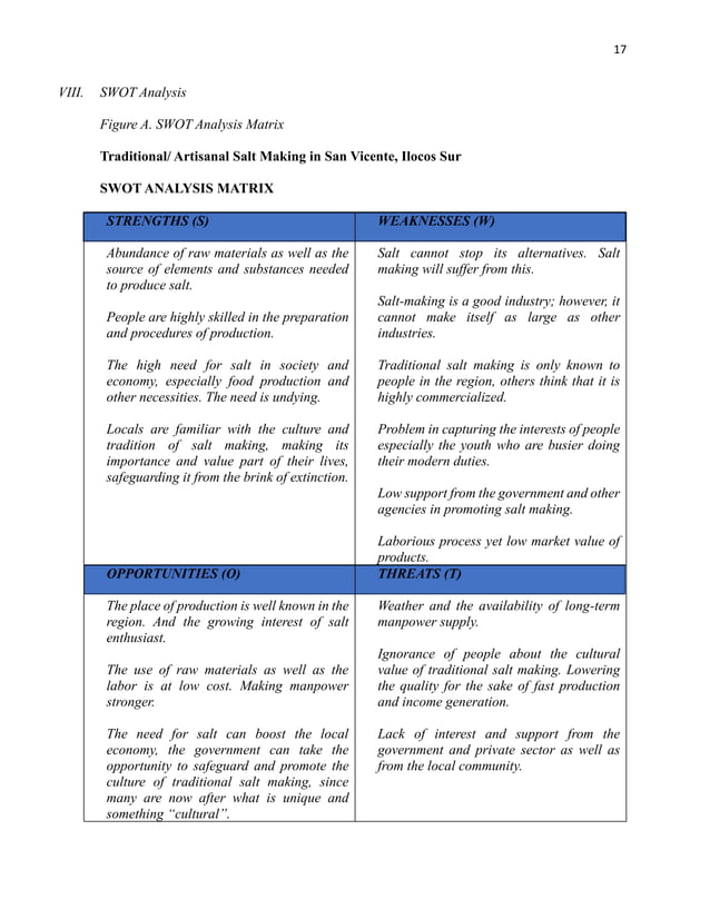THE ARTISANAL SALT OF SAN VICENTE, ILOCOS SUR: A CASE STUDY | PDF ...