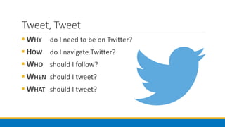 Faculty Training for Twitter and LinkedIn | PPTX