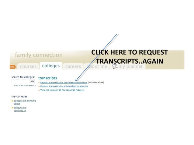 Final transcript request | PPT