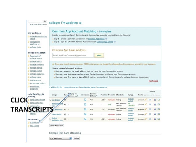 Final transcript request | PPT