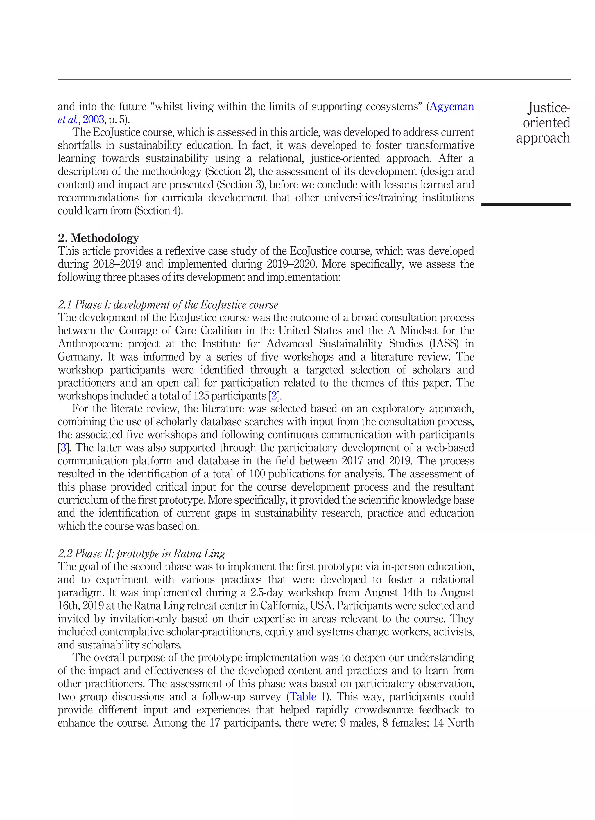 Transformative Education: Towards a Relational, Justice-Oriented ...