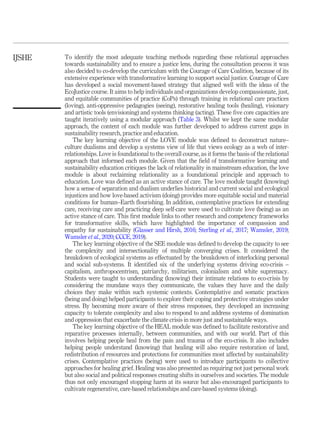 Transformative Education: Towards a Relational, Justice-Oriented ...