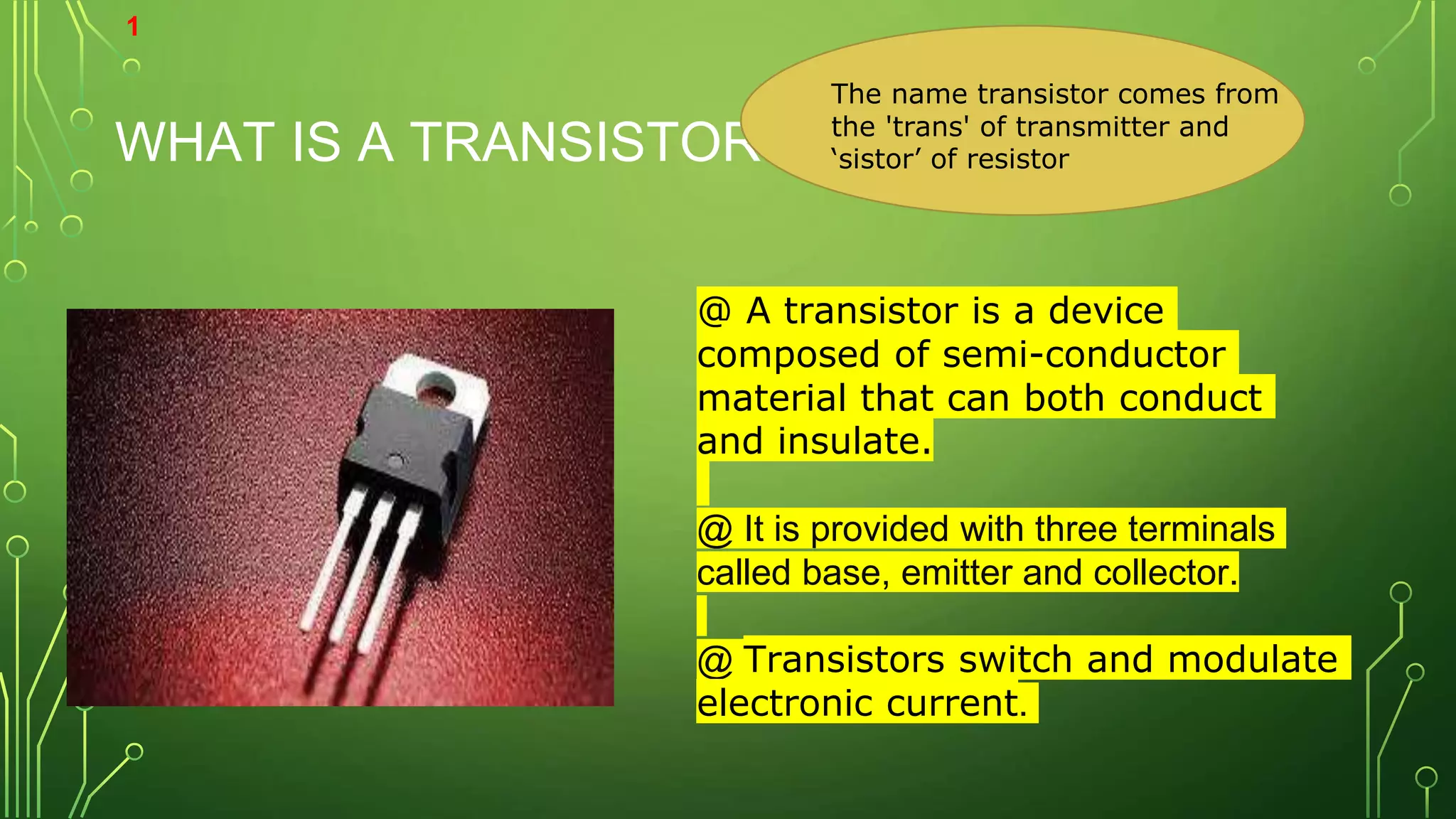 Transistors | PPT