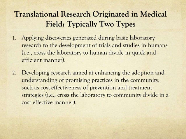 Final translational research powerpointslides final 5 30-14[1] | PPTX ...