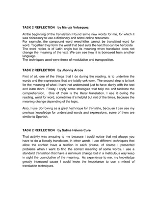 Final translation techniques unit 1 | PDF