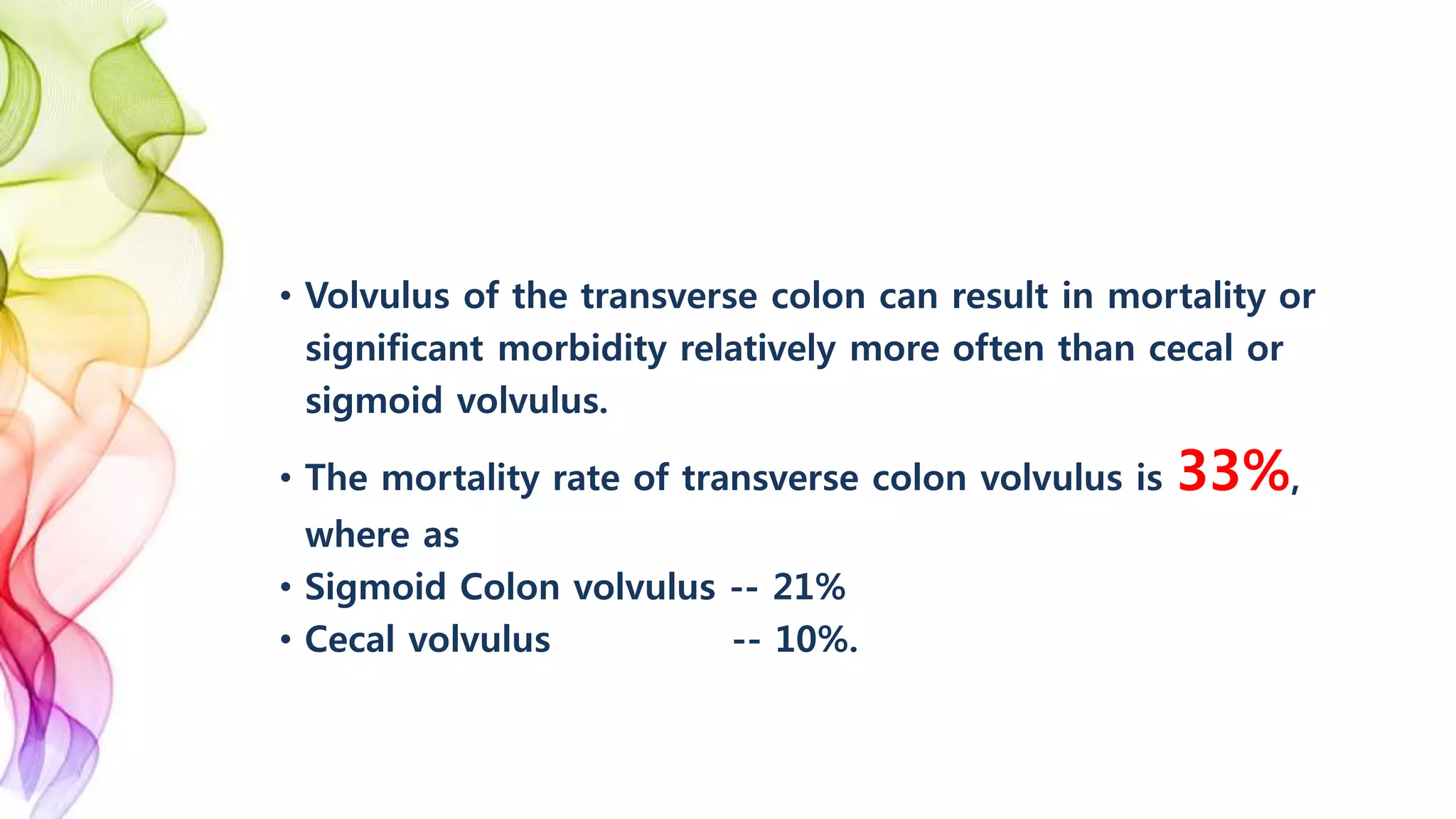 Transverse colon volvulus final | PPTX