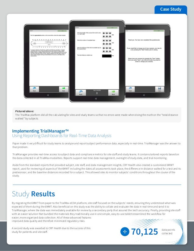 Case Study: TrialMax Slate® Reduces Site Burden Conducting 6-Minute W…