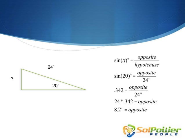 Final trig problem solution | PPT