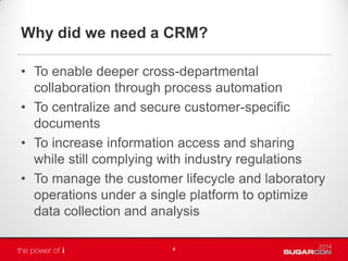 Putting Life on Automatic: How i CRM Spotlight - Cells4Life | PPT