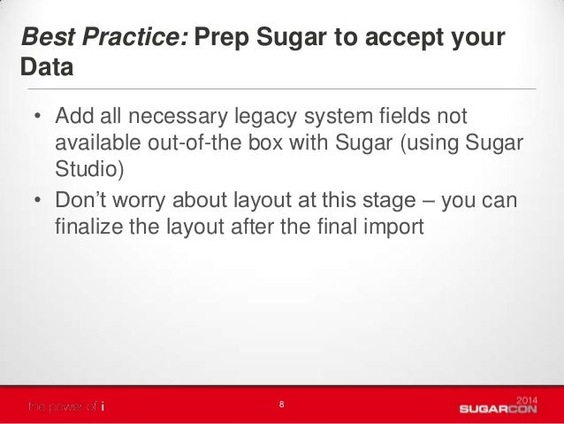 Sugar Importing Basics