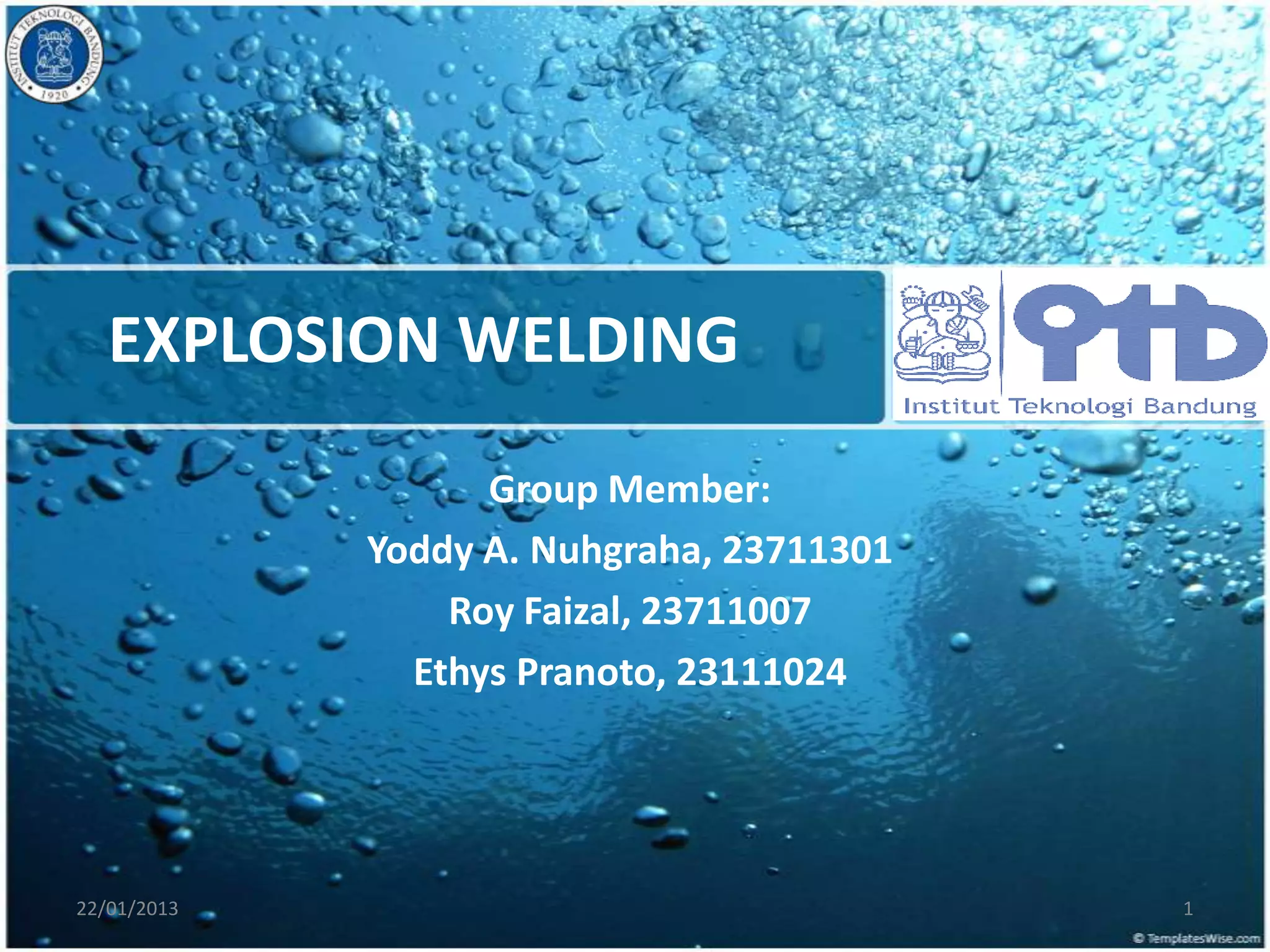 Explosion Welding | PPT
