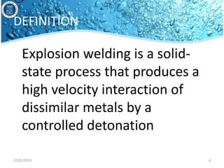 Explosion Welding | PPT