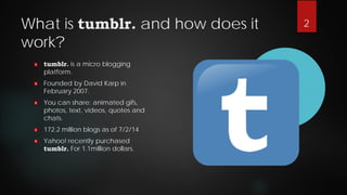 Tumblr Project | PPT