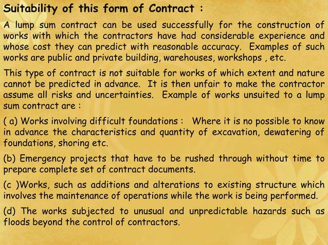 Final types of contracts- different types of contracts | PPT