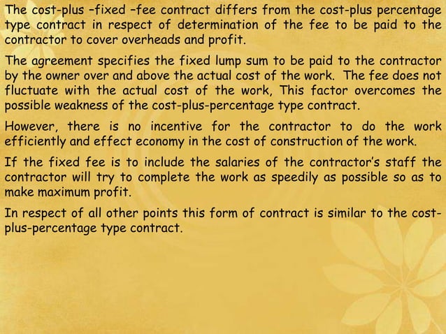 Final types of contracts- different types of contracts | PPT