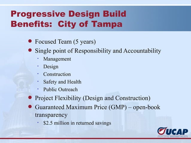 City of Tampa's Utility CIP Projects | PPT