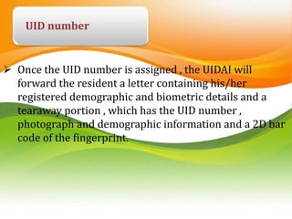 UIDAI:use of technology in increasing efficiency,delivery and ...