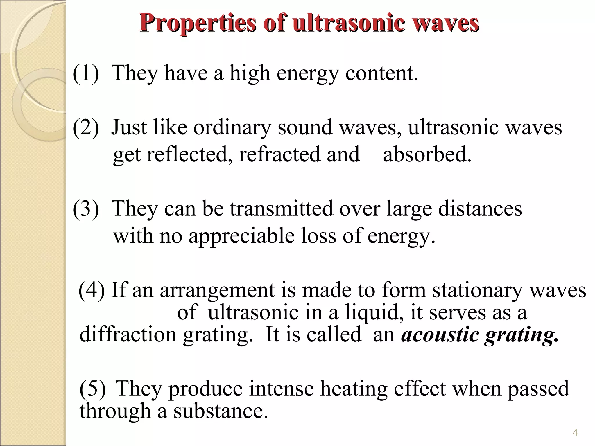 B.Tech sem I Engineering Physics U-V Chapter 2-Ultrasonic waves | PPT