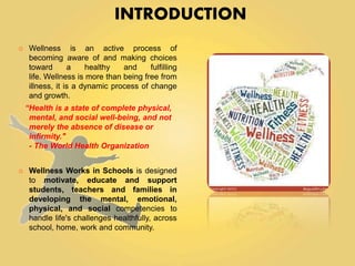 Wellness practices in school children and recommendation | PPT
