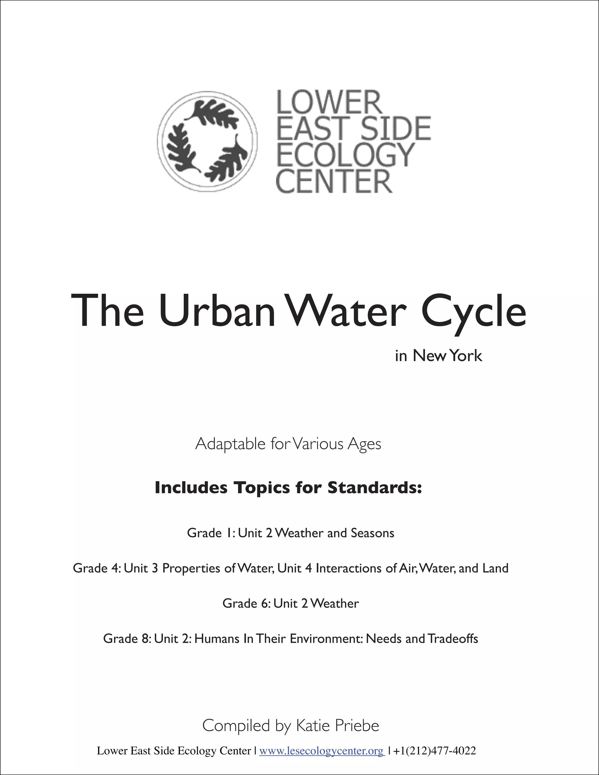 The Urban Water Cycle | PDF
