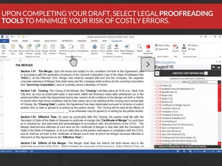 Efficiently Draft Merger Agreements with Lexis for Microsoft Office | PDF