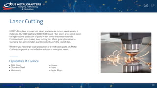 US Metal Crafters Capabilities | PPT