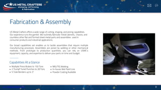 US Metal Crafters Capabilities | PPT