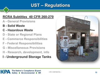 Understanding Underground Storage Tanks | PPTX