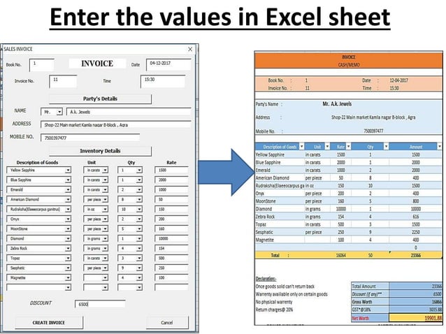Sales invoice VBA excel user-form | PPTX | Computer Software and ...