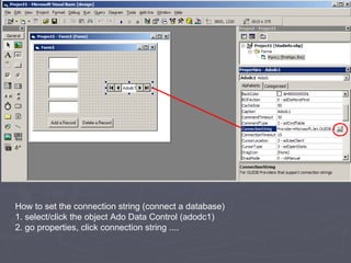 VB6 Using ADO Data Control | PPT