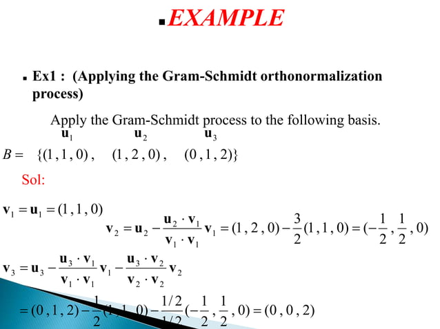 ORTHOGONAL, ORTHONORMAL VECTOR, GRAM SCHMIDT PROCESS, ORTHOGONALLY ...
