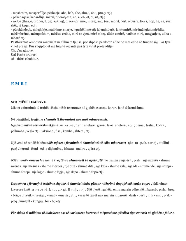 Sintaksa dhe Morfologjia e Gj. Shqipe | PDF