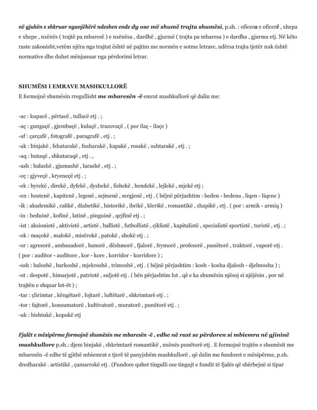 Sintaksa dhe Morfologjia e Gj. Shqipe | PDF