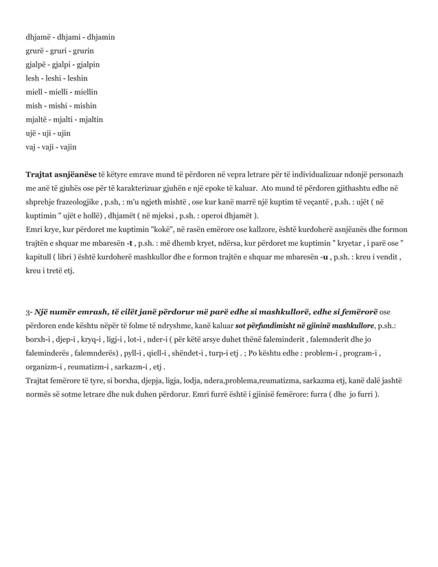 Sintaksa dhe Morfologjia e Gj. Shqipe | PDF