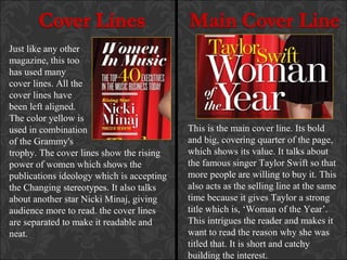 Magazine Cover Analysis | PPT | Celebrity Style | Pop Culture