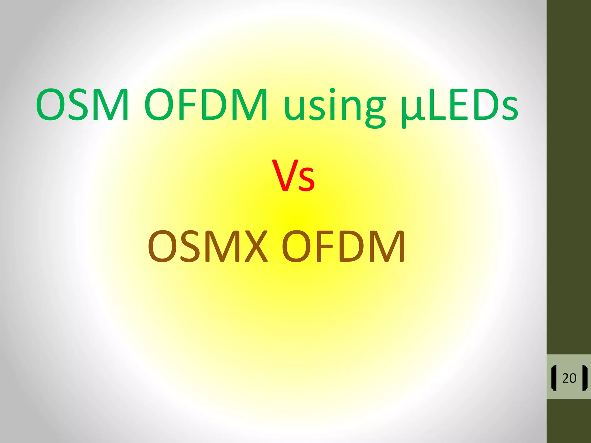 Optical Spatial Modulation Ofdm Using Micro Leds Ppt