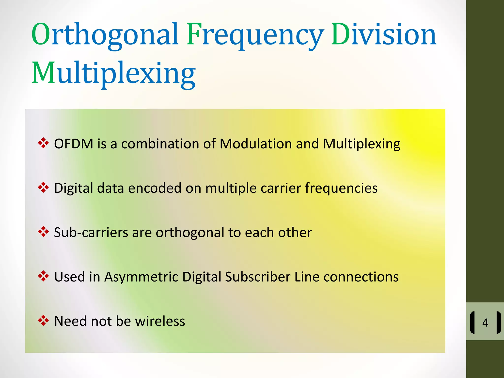 Optical Spatial Modulation Ofdm Using Micro Leds Ppt