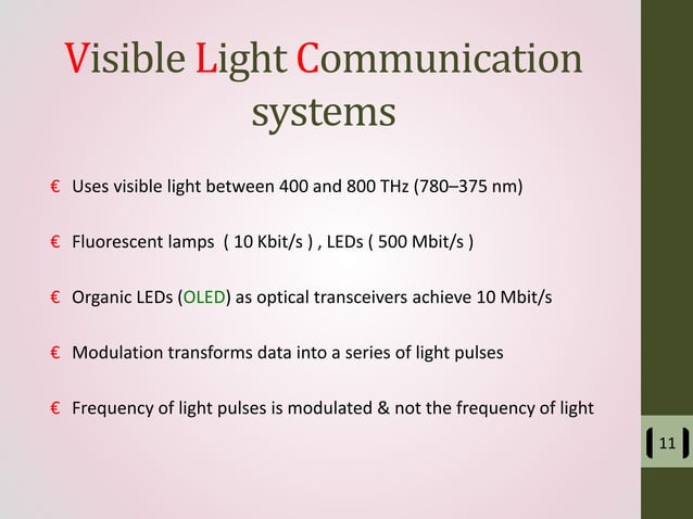 Optical Spatial Modulation Ofdm Using Micro Leds Ppt