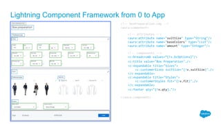 Lightning Component Framework from 0 to App | PPTX