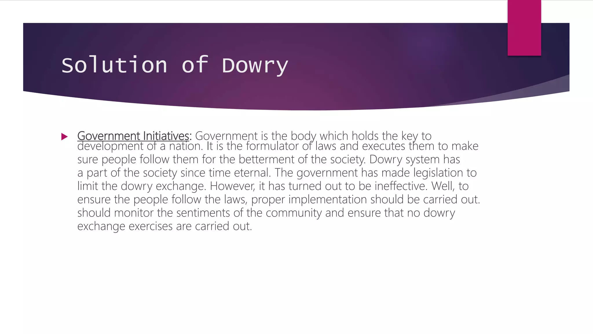 Dowry system in Bangladesh | PPTX