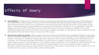 Dowry system in Bangladesh | PPTX