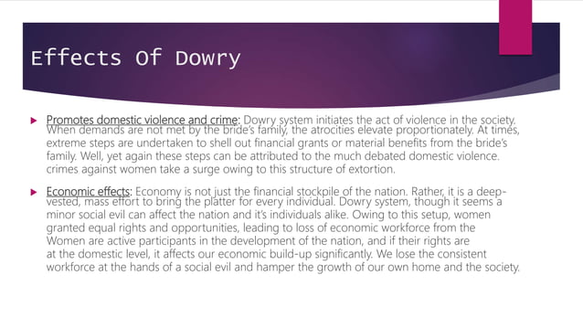 Dowry system in Bangladesh | PPT